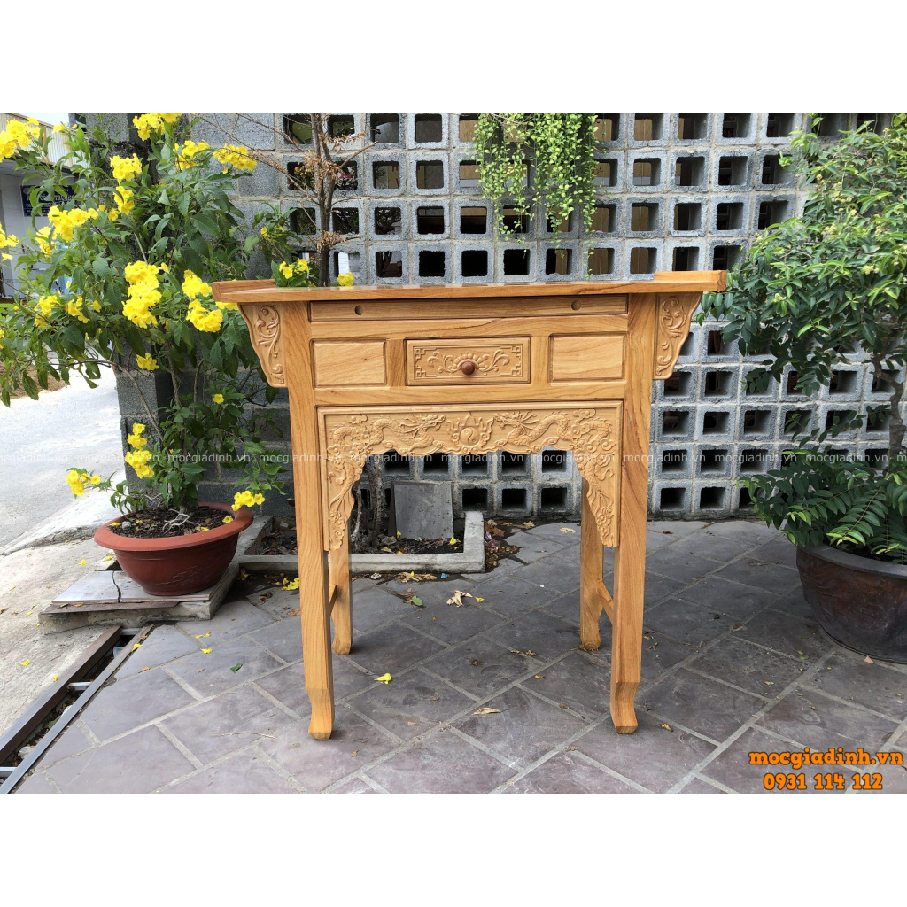 Bàn thờ Gia Tiên gỗ Gõ Đỏ - Xưởng gỗ Hố Nai .com